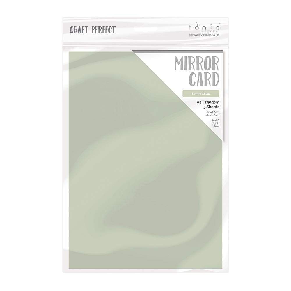 Craft Perfect - Mirror Card 8.5"x11" Satin Effect - Spring Silver (5/P ...